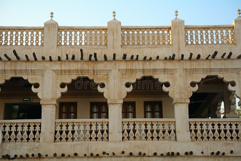 The old city, Doha, Qatar stock image. Image of architecture - 70212851