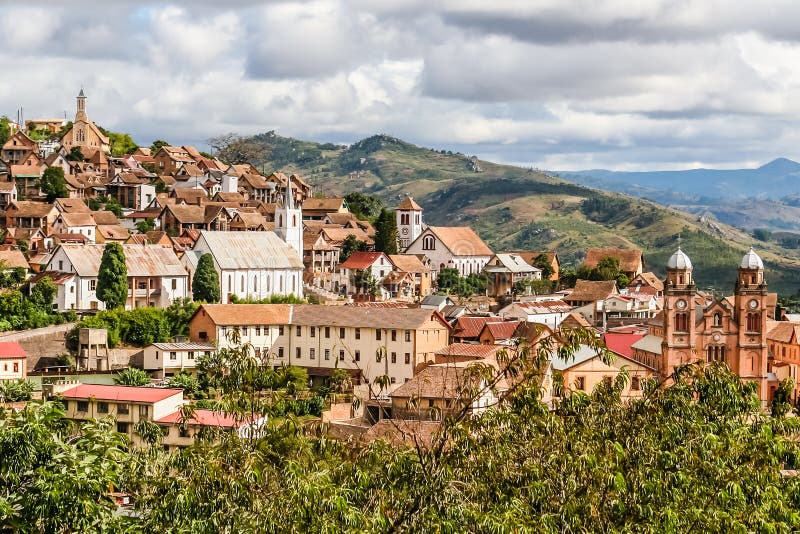 Old city of Fianarantsoa stock photo. Image of residence - 24174926