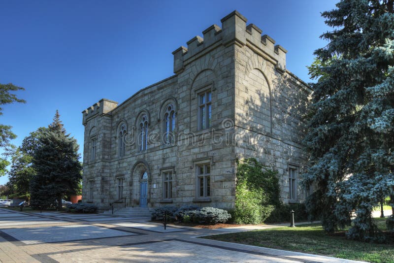 Old City Hall Building in Milton, Ontario Editorial Stock Image - Image ...
