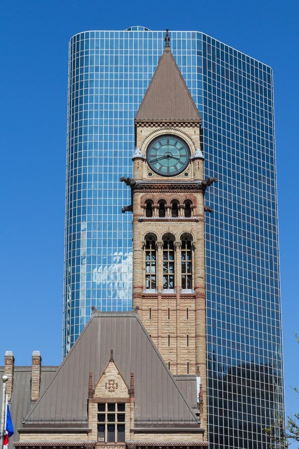 Old City Hall Clock Tower editorial stock image. Image of style - 49847234