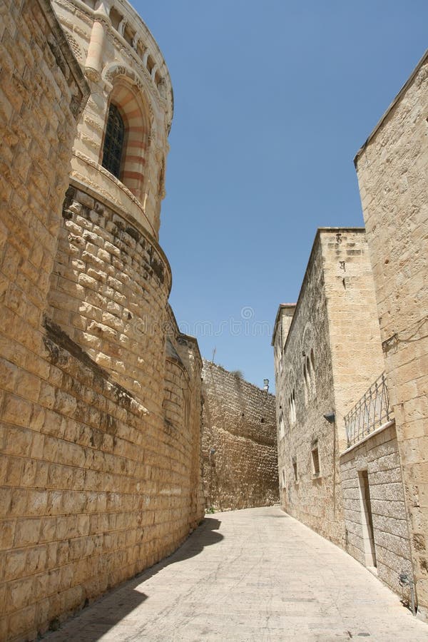 The old city of Jerusalem stock image. Image of israel - 9879161