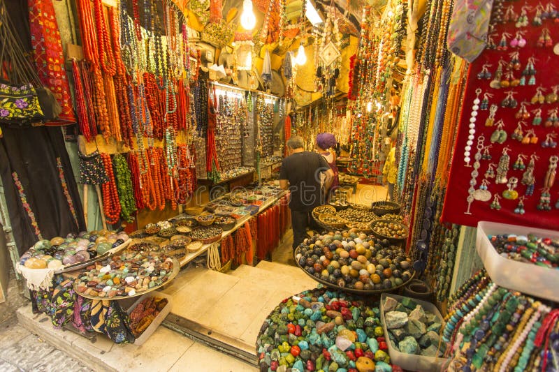 Bazaar of Old City of Jerusalem Israel Editorial Image - Image of ...