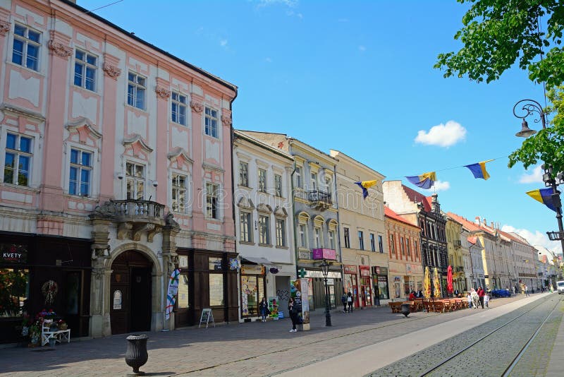 Old city, Kosice, Slovakia editorial photography. Image of decoration ...
