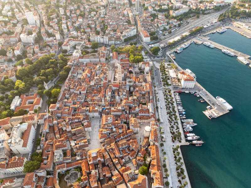 Old City - Split, Croatia editorial image. Image of fort - 316267875