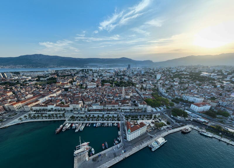 Old City - Split, Croatia stock photo. Image of aerial - 316268420