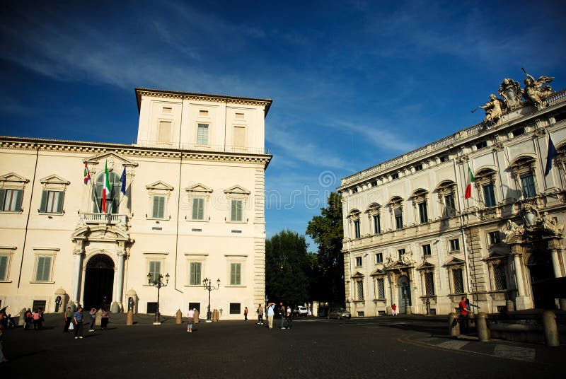 Old city square in Rome stock image. Image of imposing - 1441541