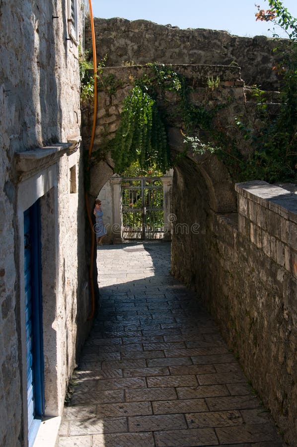 Old city view editorial stock image. Image of shadow - 90984579