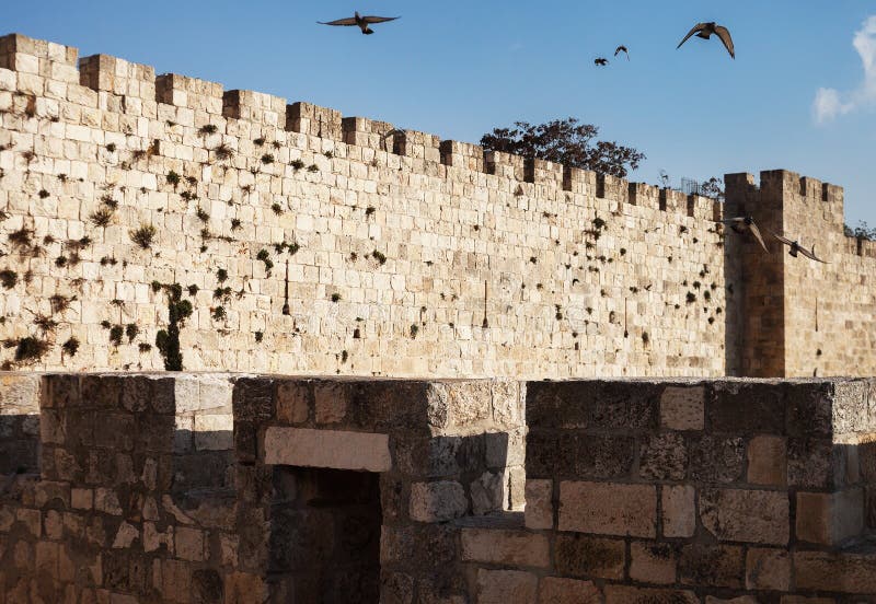 Old city wall stock image. Image of town, cityscape - 153817641