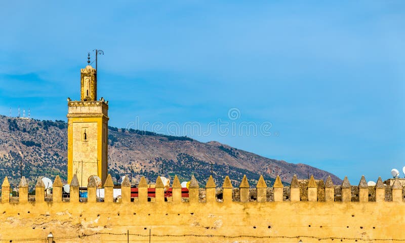 Old City Walls of Fes, Morocco Stock Image - Image of historical ...