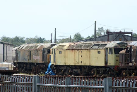 Old Class 47 Diesel Electric Locos at Carnforth Editorial Image - Image ...