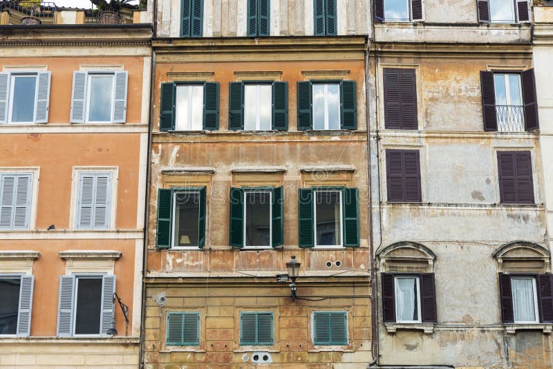 Old Classic Building in Rome, Italy Stock Photo - Image of stone ...