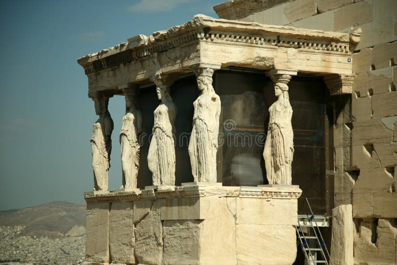 Old Classic Building with Stone Column Stock Image - Image of built ...