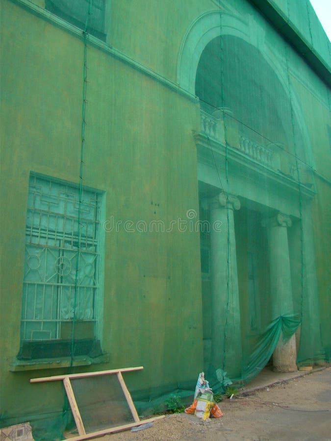 Old Classic Building Under Construction in Spring Park Stock Image ...