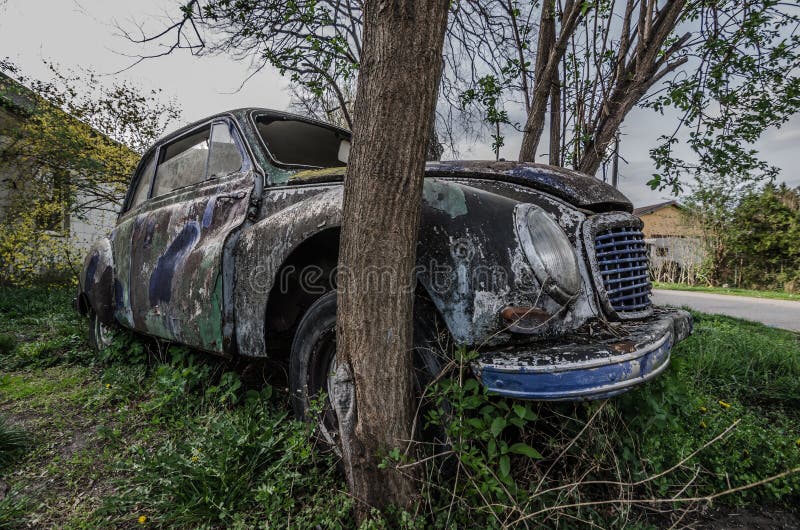 Old classic car side stock image. Image of sale, detail - 75767155