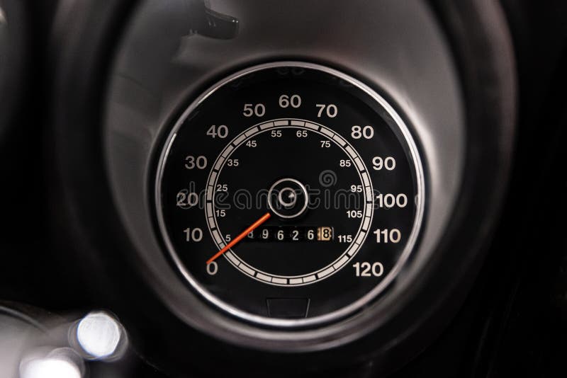 Speedometer Odometer Old Car Stock Photo - Image of concept, metal ...