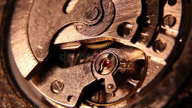 Clock Mechanism Internal stock video. Video of hours - 106559945