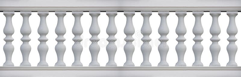 Old Classic Concrete Italian Balustrade - Seamless Pattern Concept ...