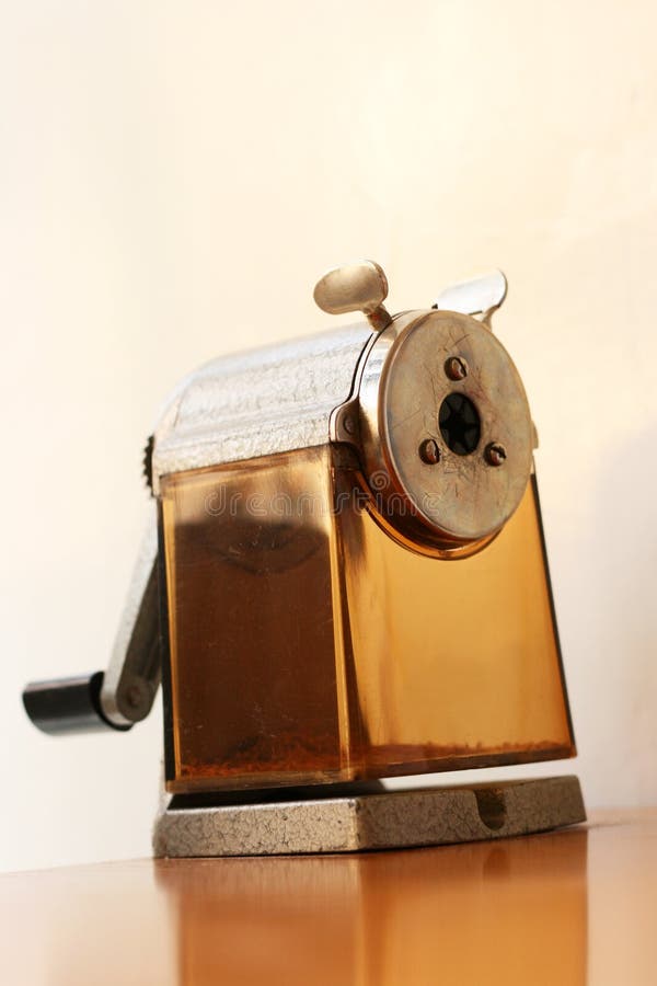 Old Classic Pencil-sharpener Stock Photo - Image of sharpener ...
