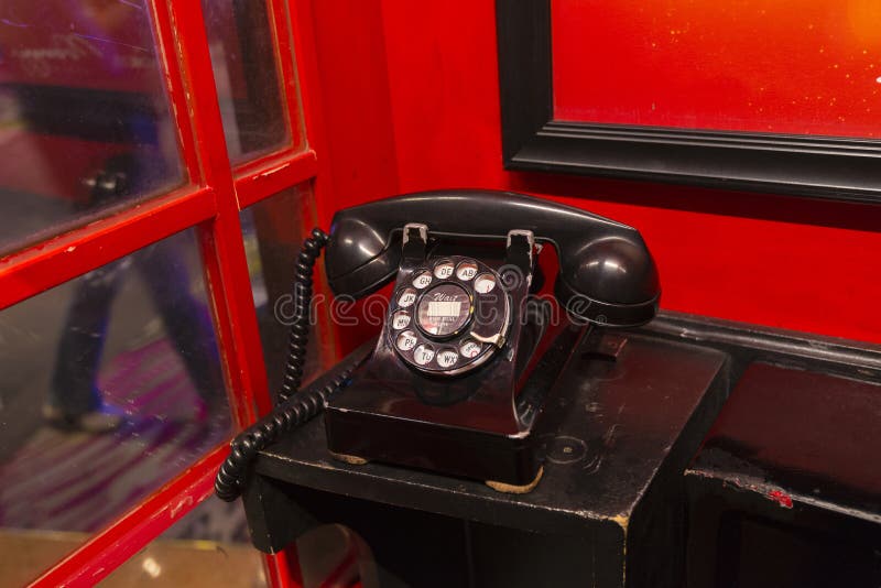 Old classic phone stock image. Image of black, handset - 49877549