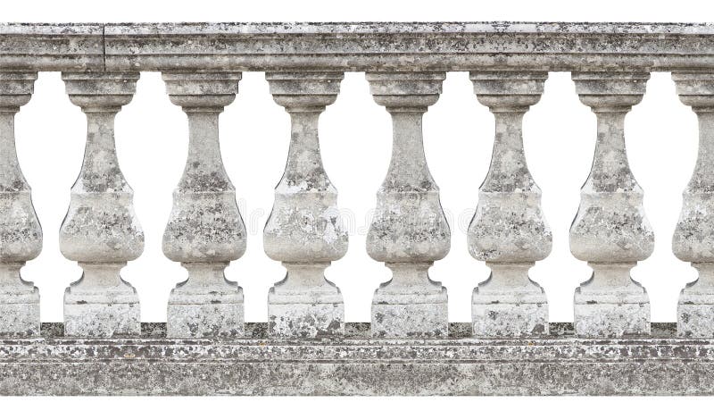 Old Classic Concrete Italian Balustrade - Seamless Pattern Concept ...