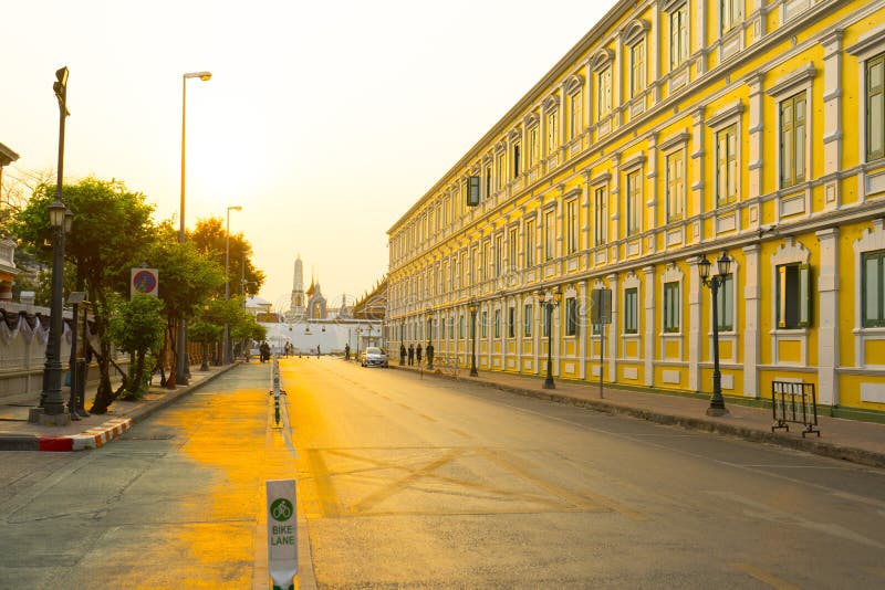 Old Classical Building Facade in Bangkok Editorial Photography - Image ...