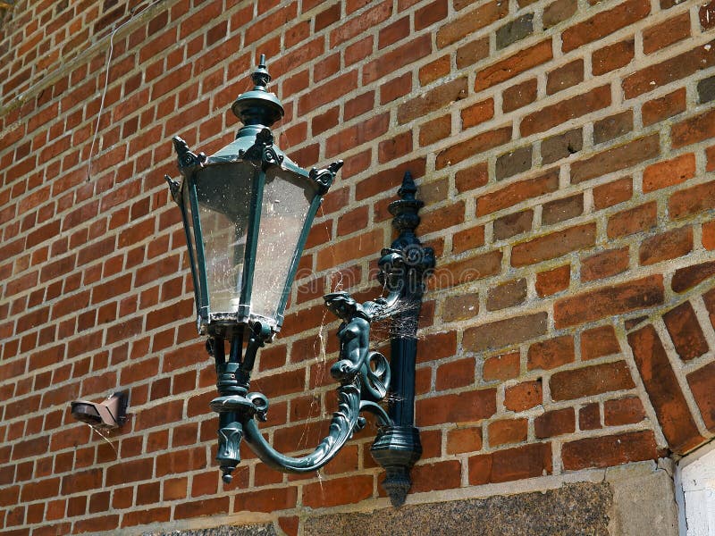 Old Classical Lantern Lamp on the Wall Stock Image - Image of europe ...