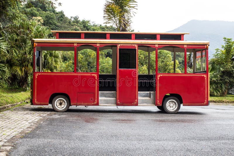 Old Style Travel Bus stock photo. Image of passenger, road - 308660