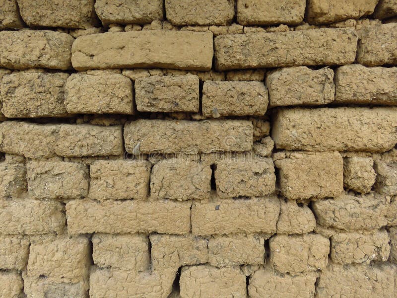Old Clay Brickwork Wall. Wall Clay Bricks and Cracks Suitable for ...
