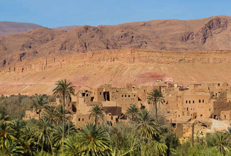 Old Clay Buildings on South Maroko Stock Image - Image of south, maroko ...