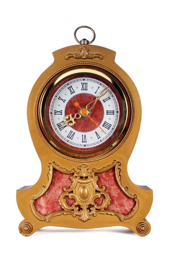 Old clock stock image. Image of case, victorian, golden - 13507831