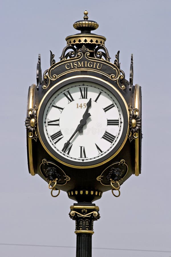 Vintage public clock stock photo. Image of architecture - 29744404
