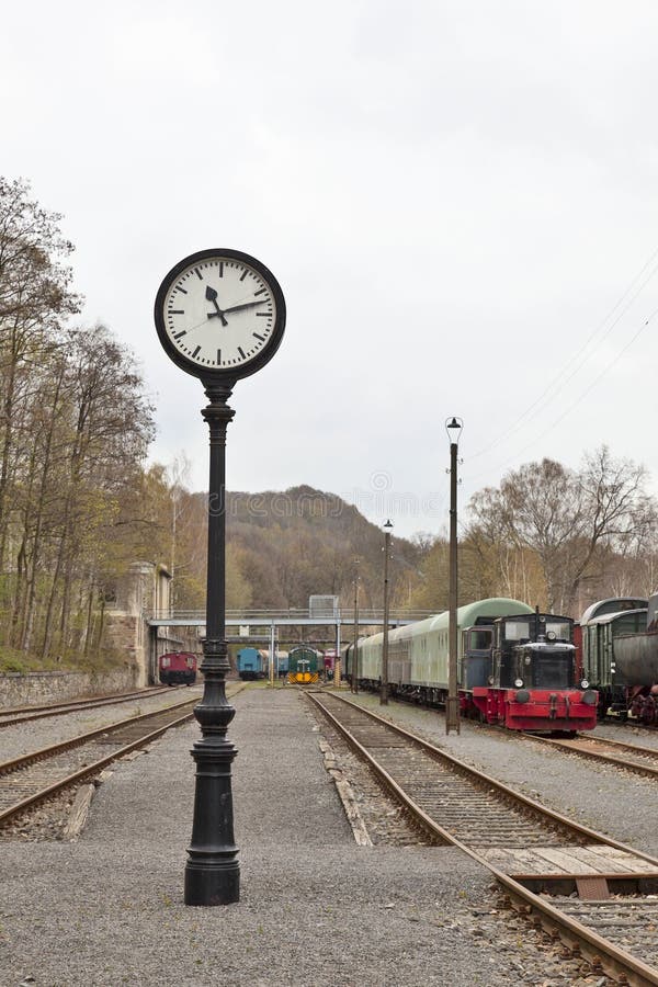 Old clock stock photo. Image of railway, clock, platform - 22083440