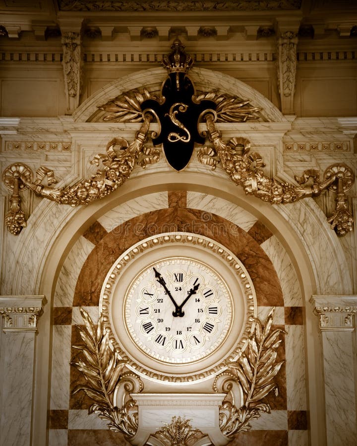 Old clock stock photo. Image of twelve, clock, antique - 6796354