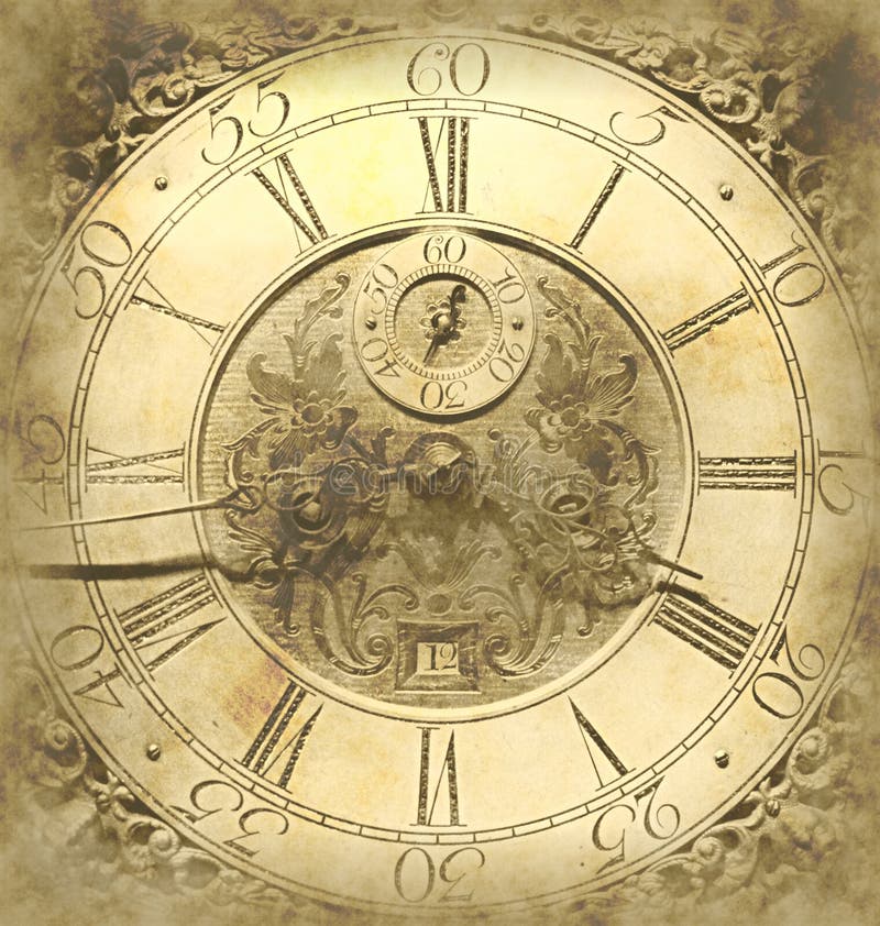 Antique Clock Background