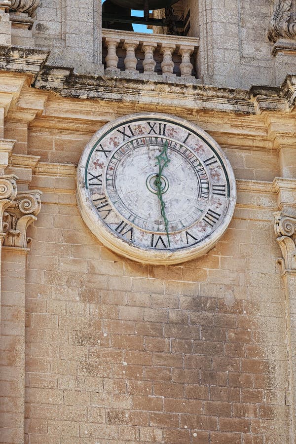 Old clock on a bell tower stock photo. Image of city - 83148470