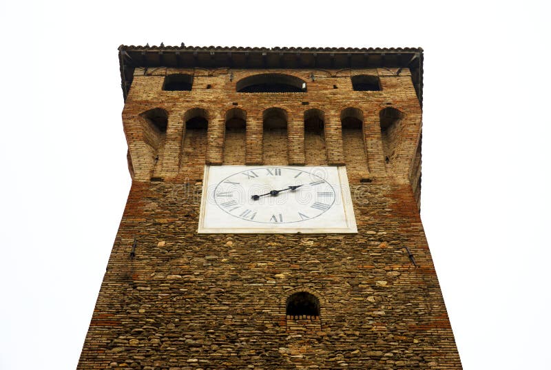 The Old Clock of the Castle Stock Image - Image of castle, outdoor ...