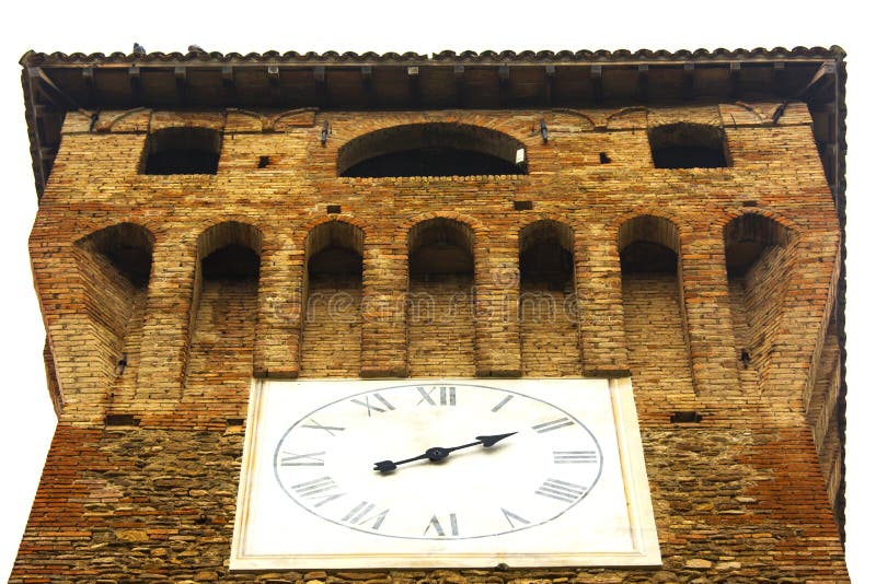 The Old Clock of the Castle Stock Photo - Image of white, castle: 62447114