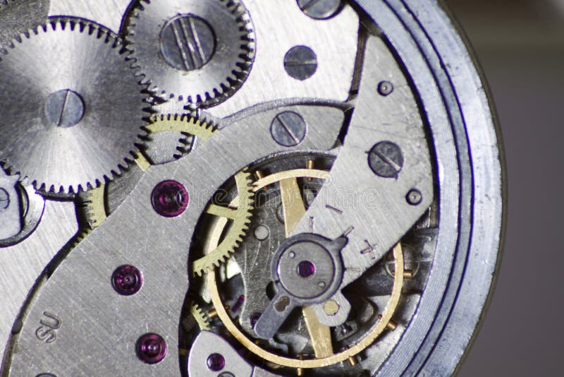 Internal clock mechanism stock photo. Image of internal - 31910230