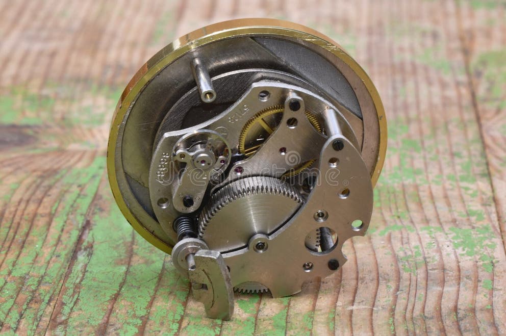 Old clock machine stock photo. Image of antique, circle - 105072372