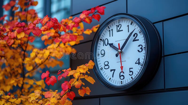 Old Clock Showing Time Passing Stock Illustration - Illustration of ...