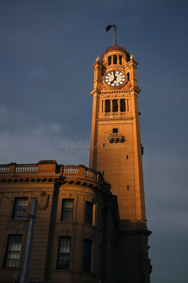 Old Clock Tower at Central Station. Stock Photo - Image of australia ...