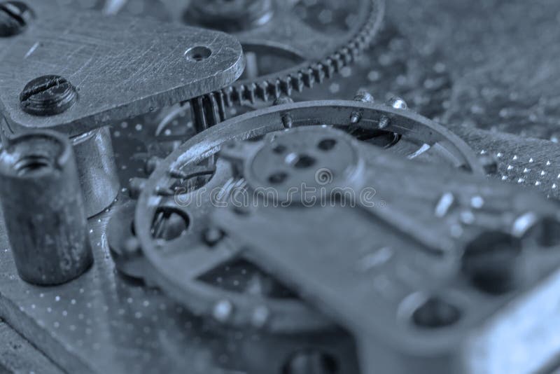 Old Clock Watch Mechanism with Gears Stock Photo - Image of metallic ... Old Clock Watch Mechanism with Gears Stock Photo - Image of metallic ...