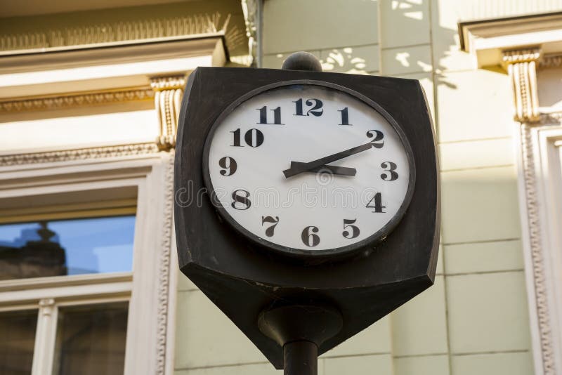 Old street clock. stock photo. Image of decorative, decoration - 33327110