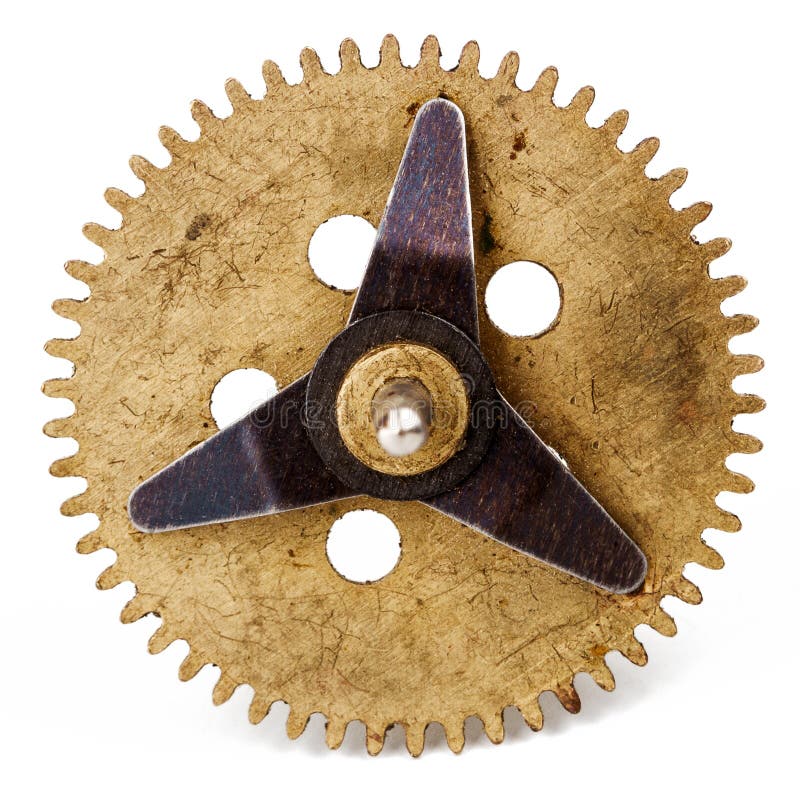 Clockwork gear isolated stock photo. Image of detail - 158068864