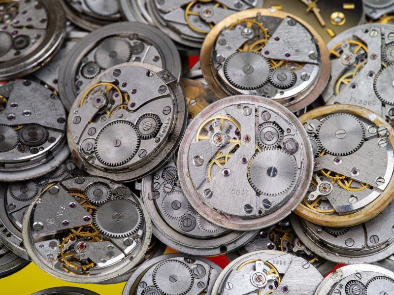 Old clockworks are stock photo. Image of factory, macro - 189651616