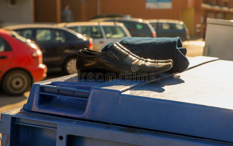 Old Clothes Left on the Rubbish Dump Stock Image - Image of garbage ...