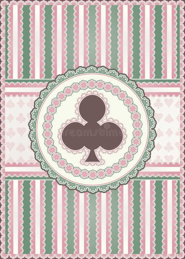 Old clubs poker card stock vector. Illustration of game - 36640618
