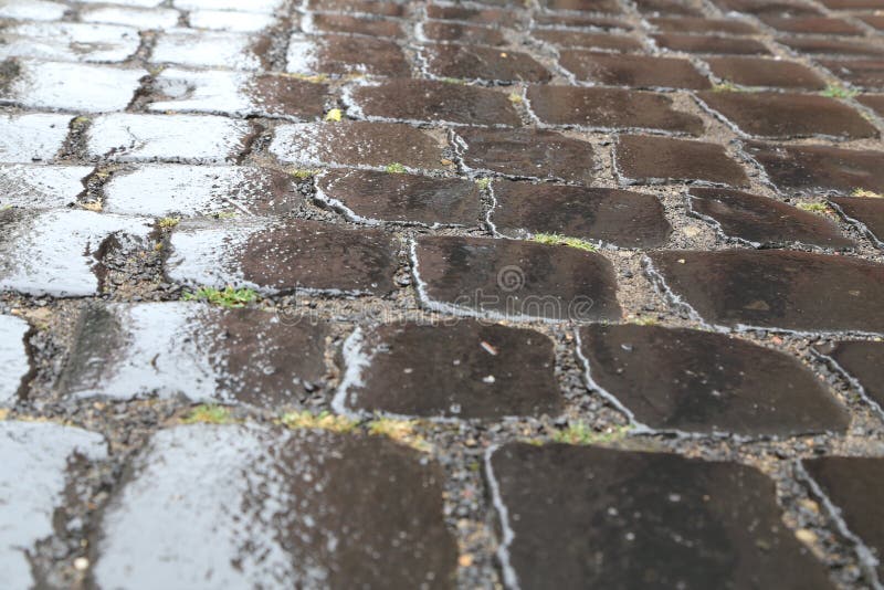Cobbled surface stock photo. Image of closeup, outside - 11606318