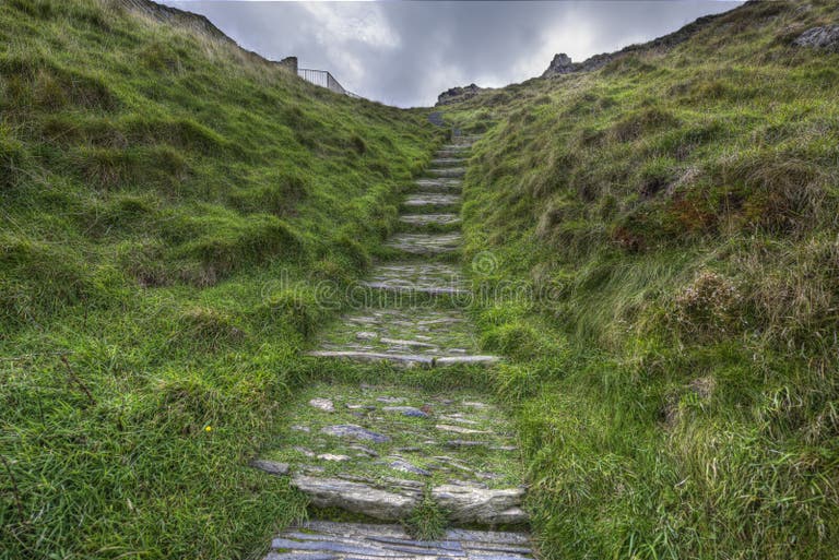 Old Cobblestone Steps stock photo. Image of hill, landscape - 47874258