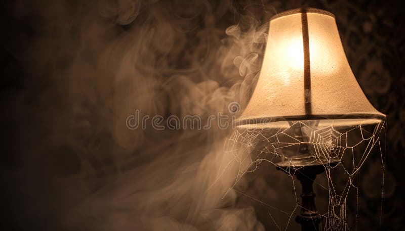 Old Cobweb on Lamp in Room, Closeup Stock Photo - Image of closeup ...